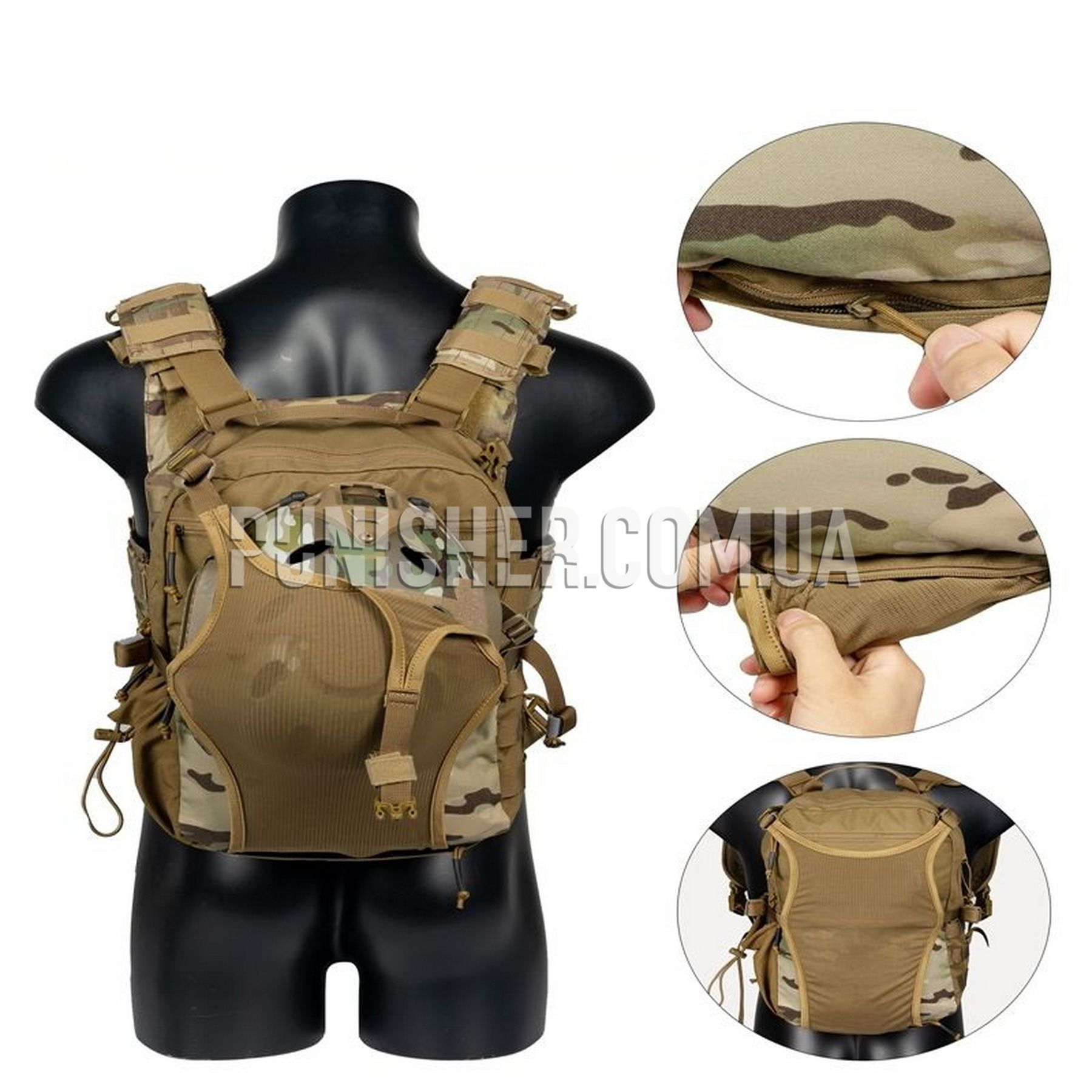 Тактичний рюкзак OneTigris Achelous Tactical Backpack Coyote Brown ...
