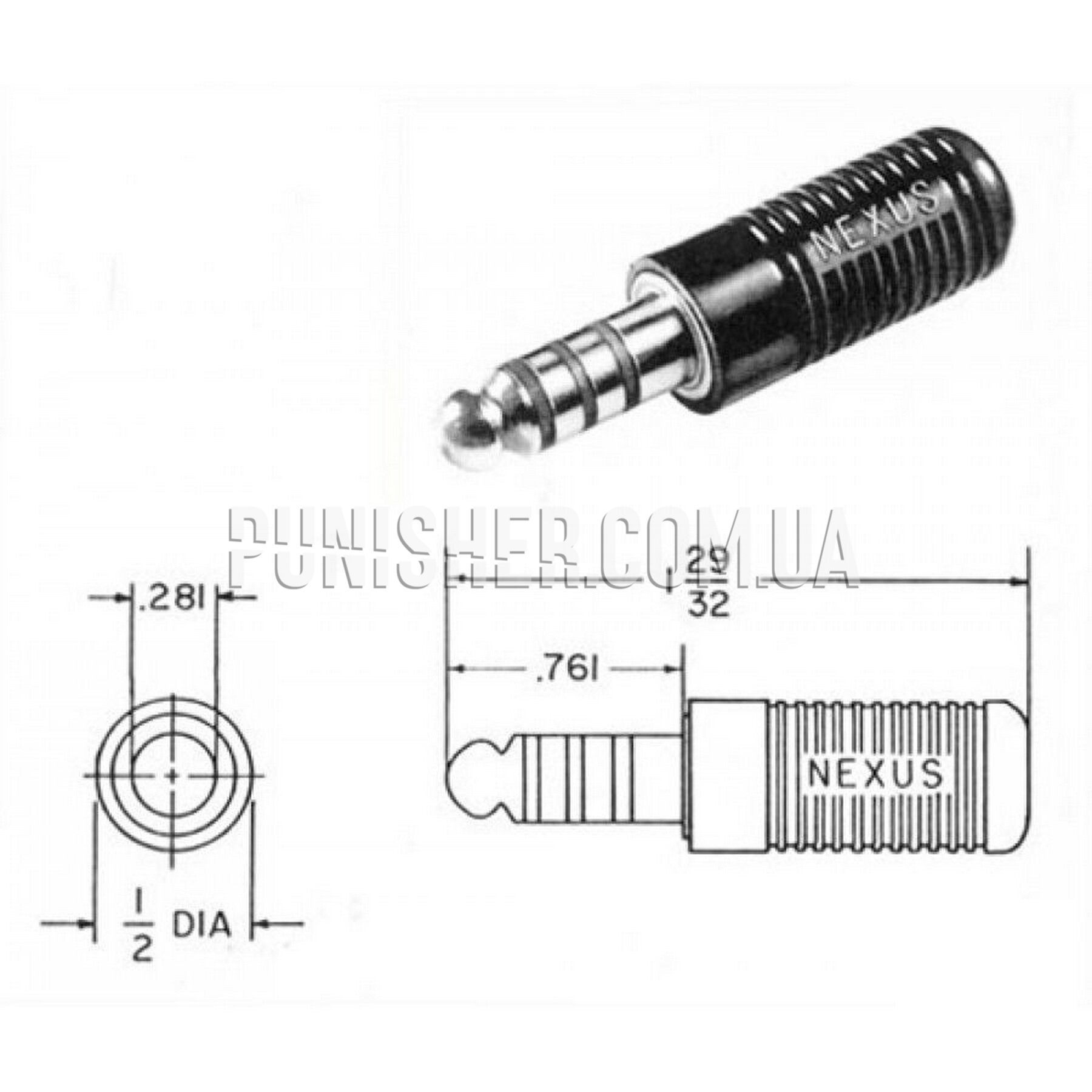 Коннектор Nexus U-174/U Military Connector Черный купить с доставкой по ...