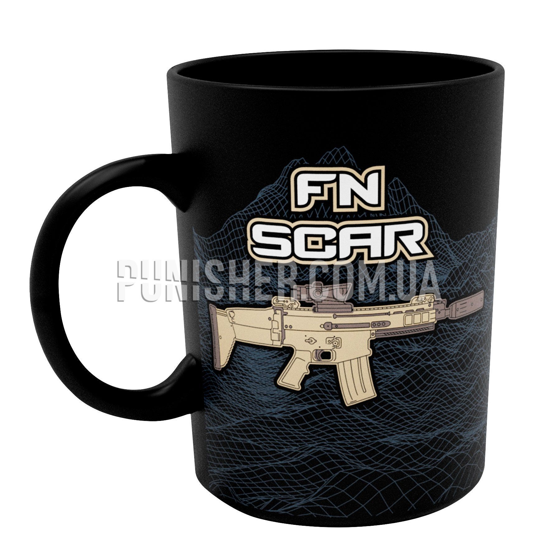 Чашка Military Black Coffee Company FN SCAR Серый/Черный купить с ...
