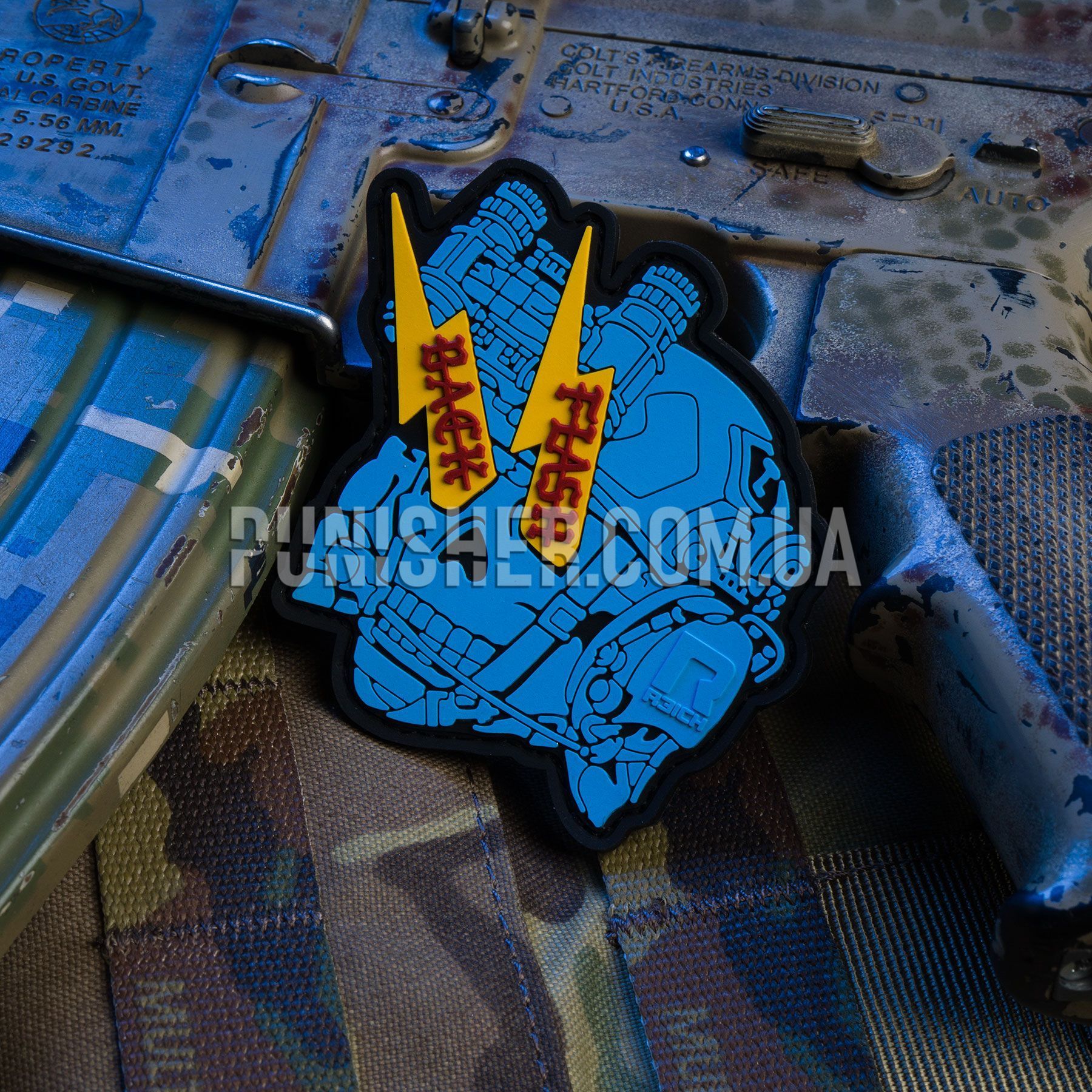 R3ICH Totenkopf Flashback Patch Blue buy with international delivery ...
