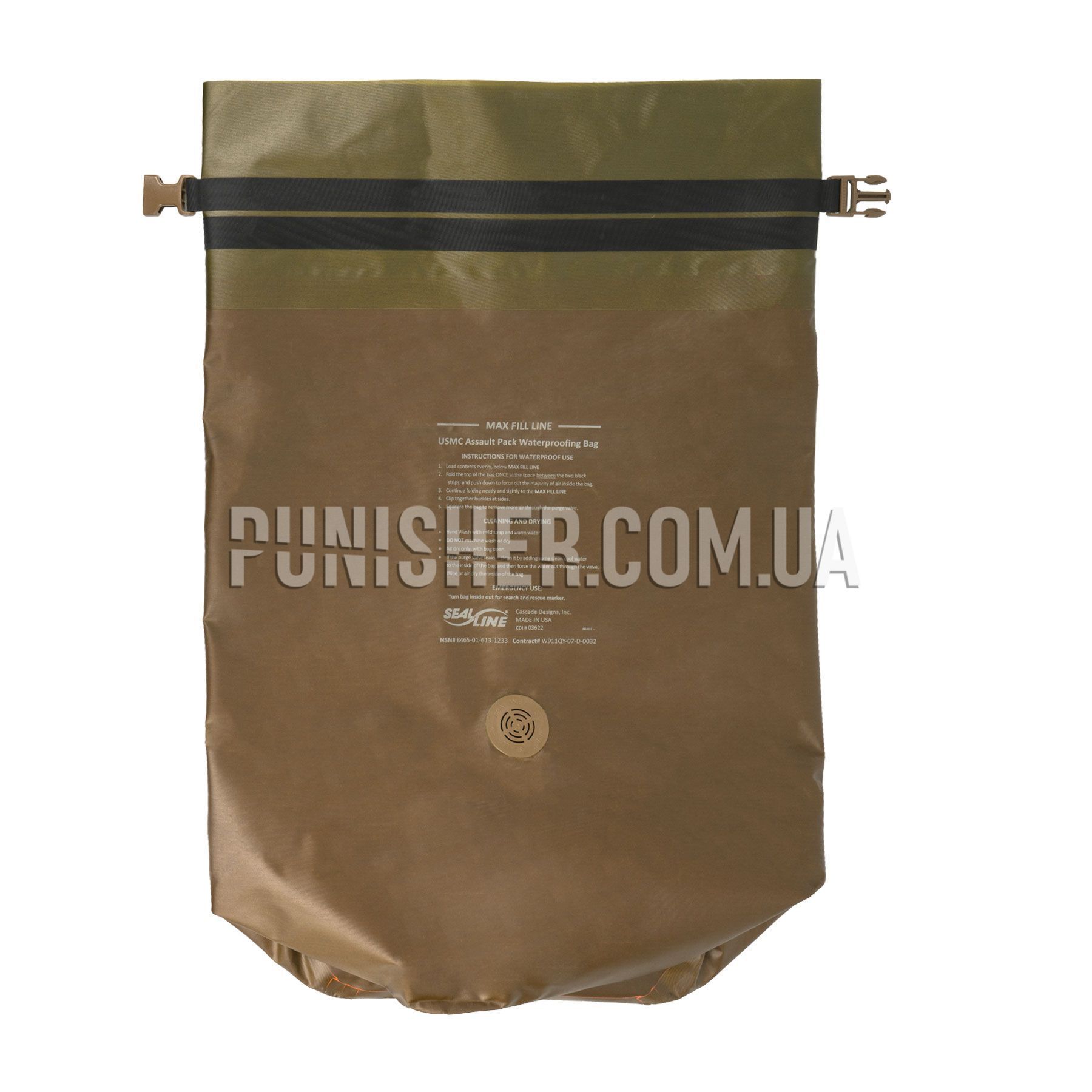 Компресійний мішок SealLine USMC Assault Pack Waterproofing Bag 58 л ...
