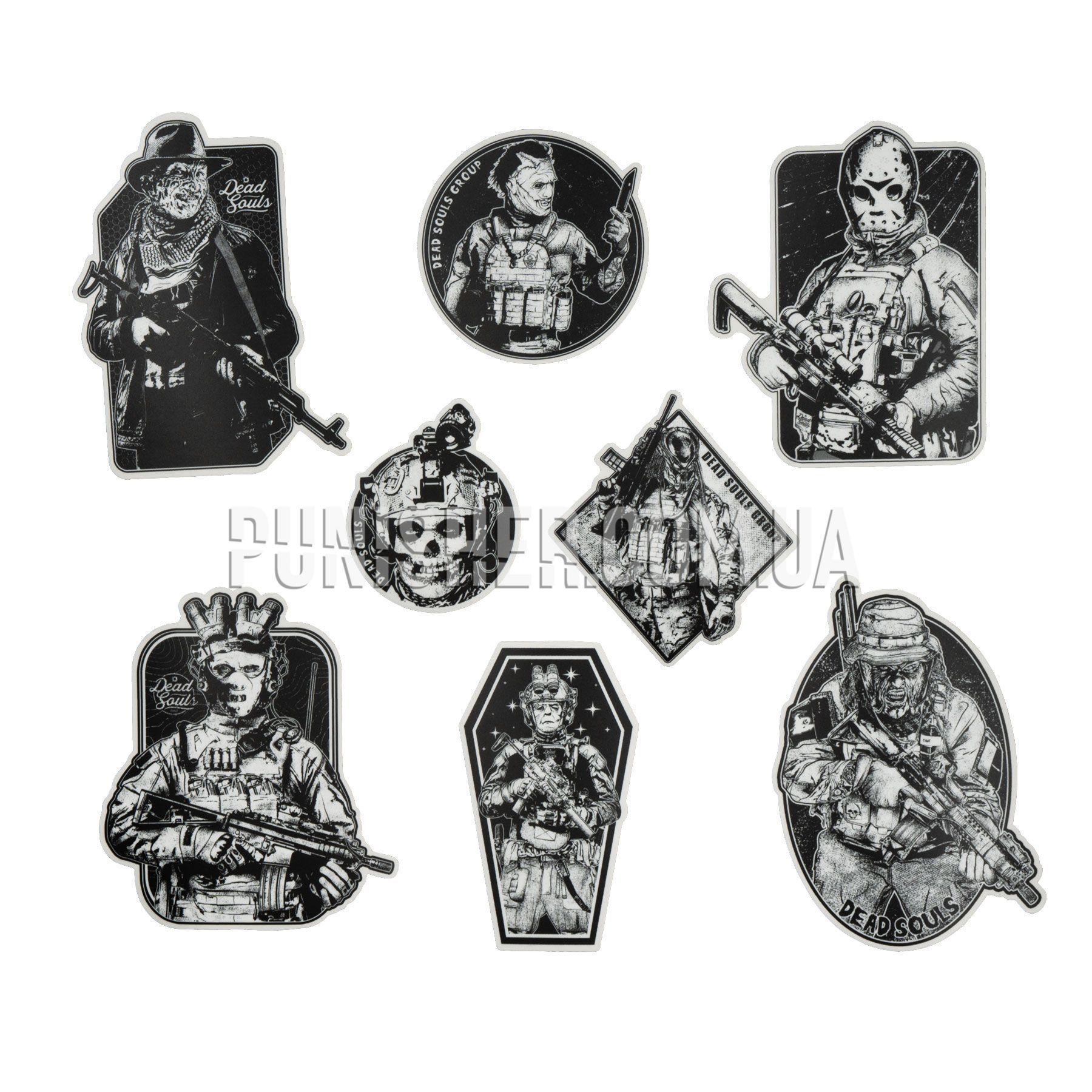 Dead Souls Group Horror Sticker Pack White/Black buy with international ...