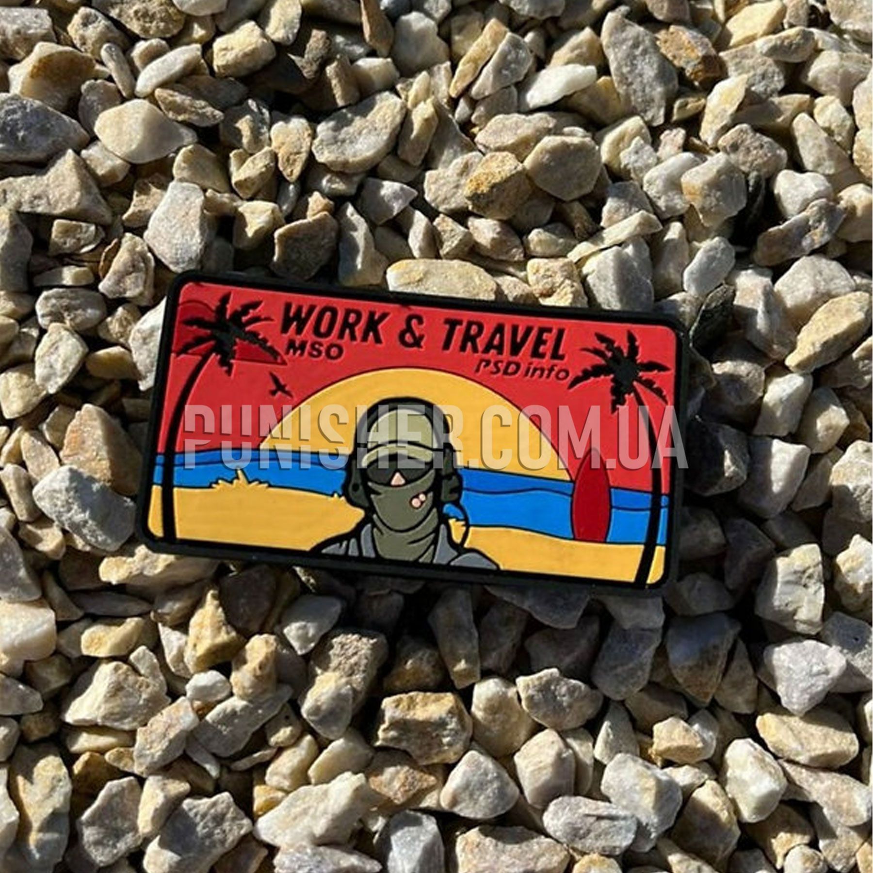 Патч PSDinfo «Work and Travel MSO» ПВХ Червоний купити з доставкою по ...