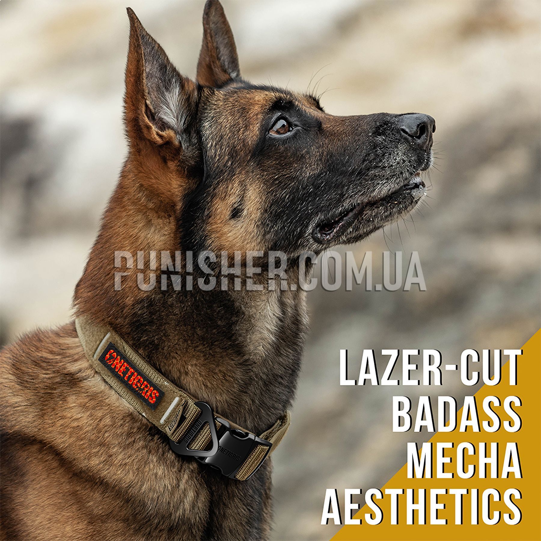 Нашийник OneTigris K9 Dog Collar X11 з металевою пряжкою Coyote Brown ...
