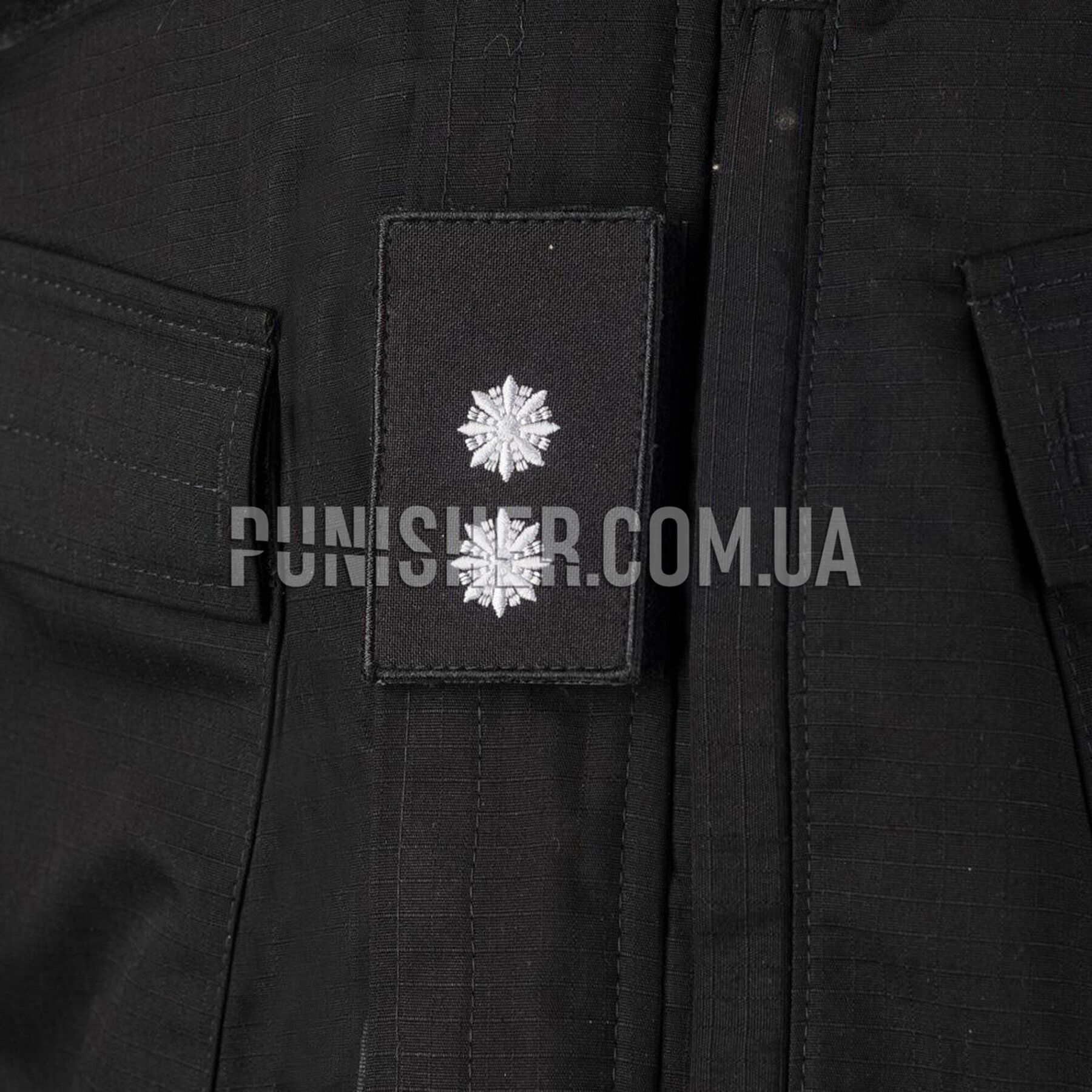 Shoulder-strap Police Lieutenant (pair) with Velcro 10х5cm Black buy ...